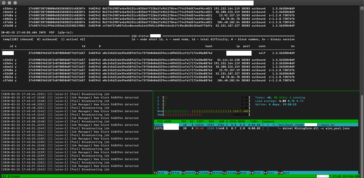 oan-v1.1 breaks mining solo pool · Issue #1103 · aionnetwork/aion · GitHub