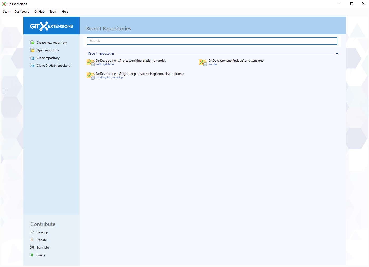 Recent repository search · Issue #9302 · gitextensions/gitextensions · GitHub