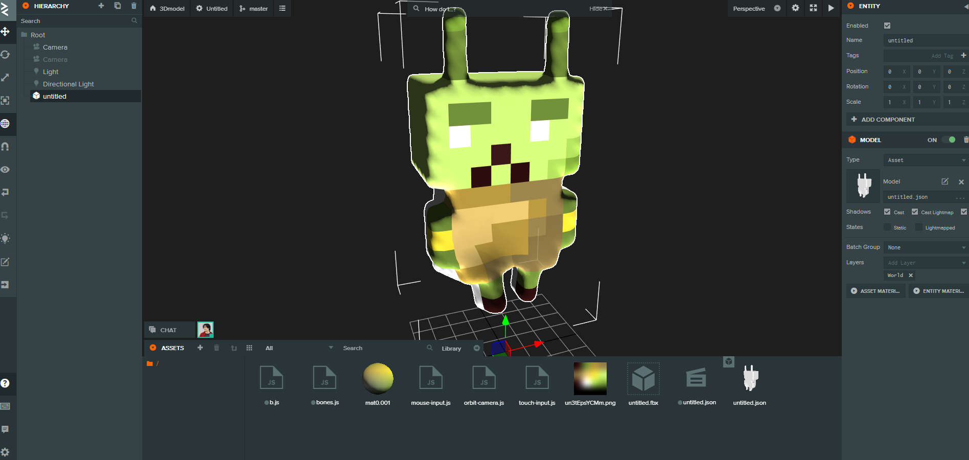 Playcanvas入門 モデルの作成～ゲームに入れ込むまで Javascript Qiita 