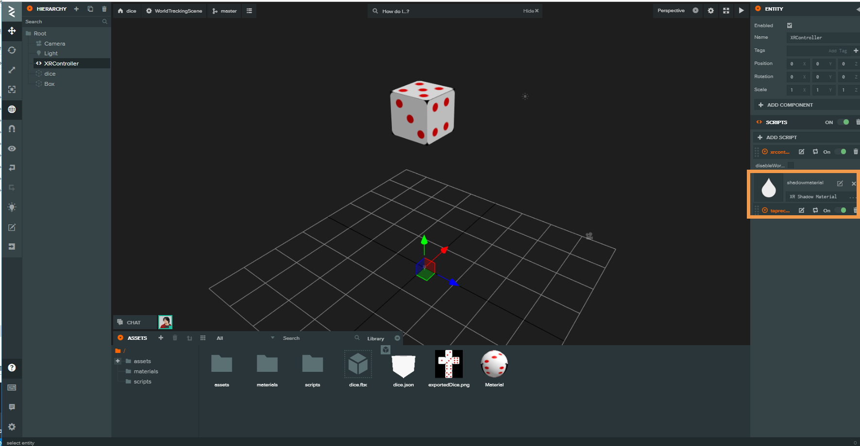ARでサイコロを投げるまで ～Blenderを使って3Dモデルの作成~JavaScriptでサイコロを動かす～[PlayCanvas / 8th Wall] #8thWall - Qiita