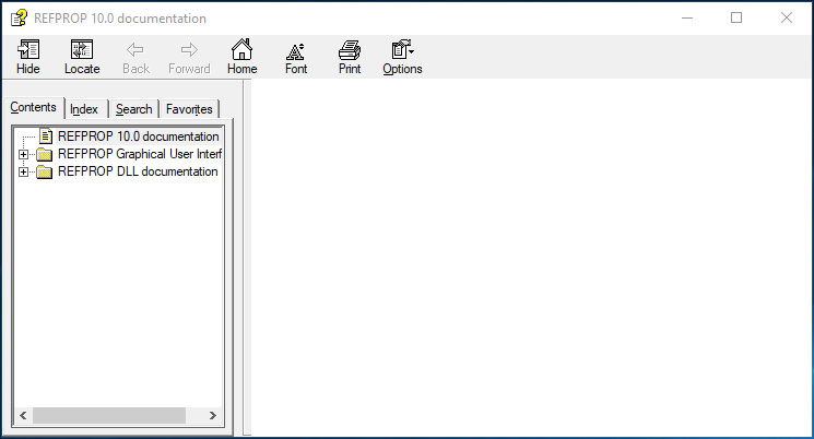 blank view of help file contents · Issue #185 · usnistgov/REFPROP ...