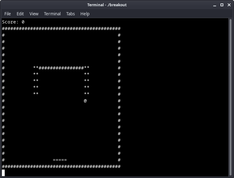 GitHub - Khachatur01/Breakout: Classic Breakout game for Unix like ...