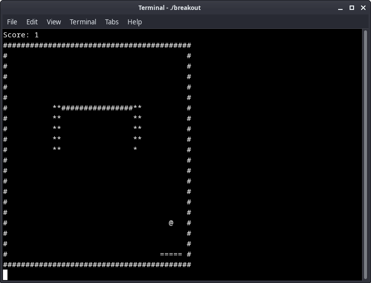 GitHub - Khachatur01/Breakout: Classic Breakout game for Unix like ...