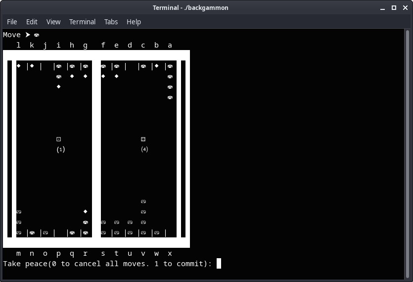GitHub - Khachatur01/Backgammon: Backgammon game for console