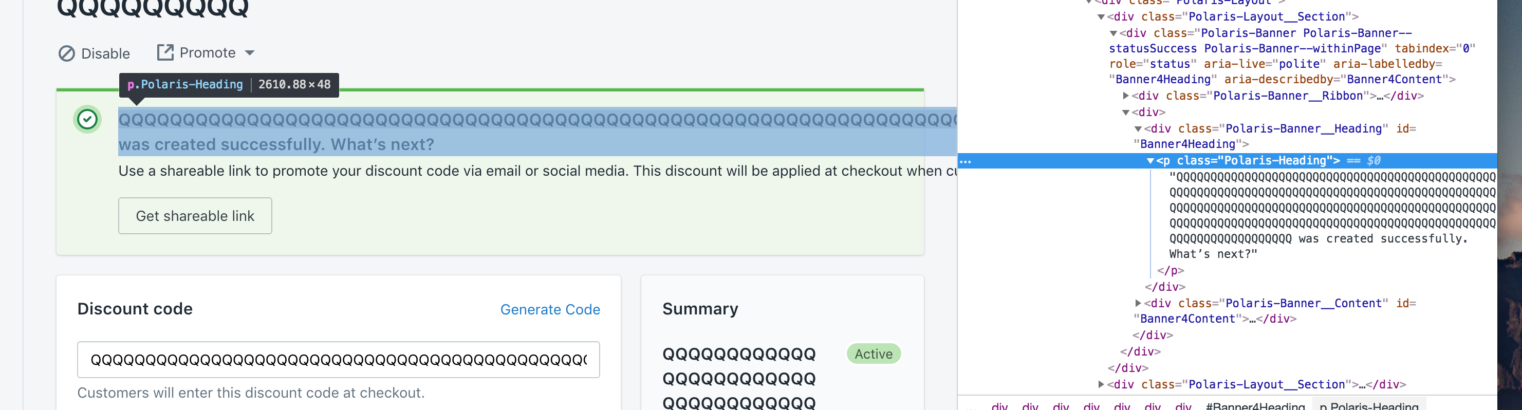 [Banner] Long title does not wrap properly · Issue #737 · Shopify ...