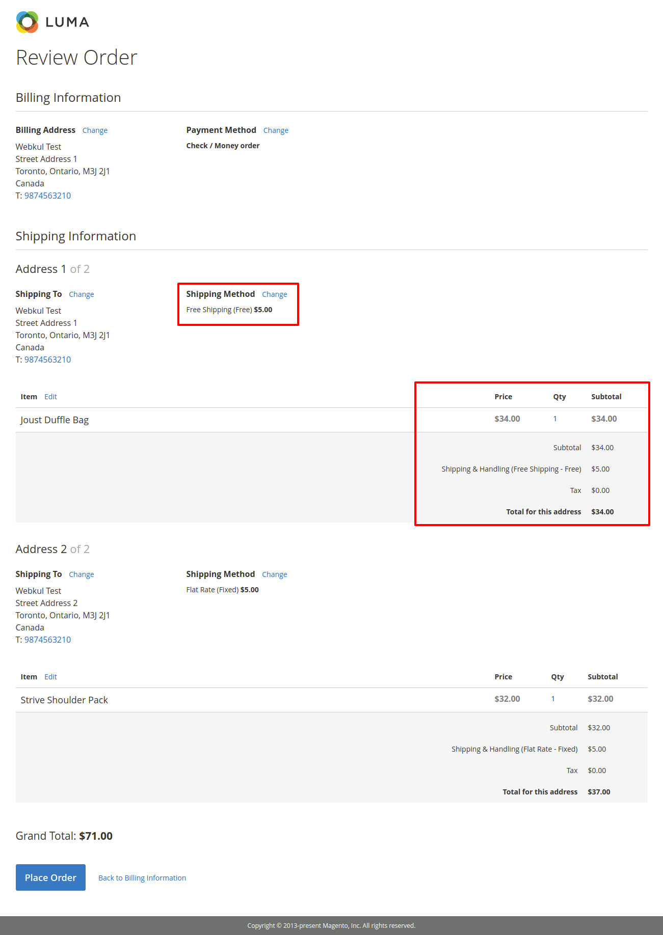 Wrong shipping amount calculation when checkout with multiple address is used. · Issue #24938 ...