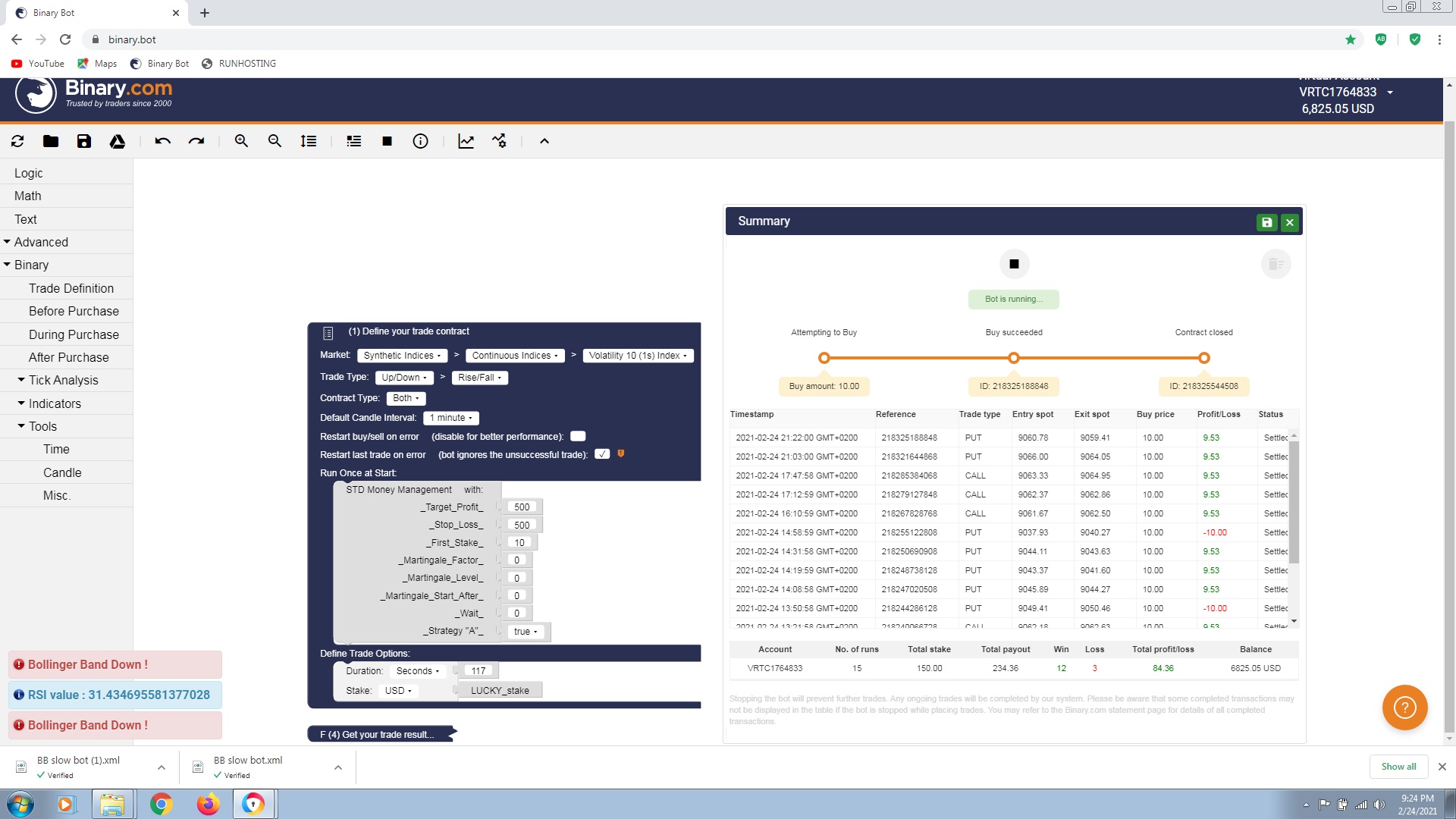 Slow BB Bot for testing.. · Issue #3194 · binary-com/binary-bot · GitHub
