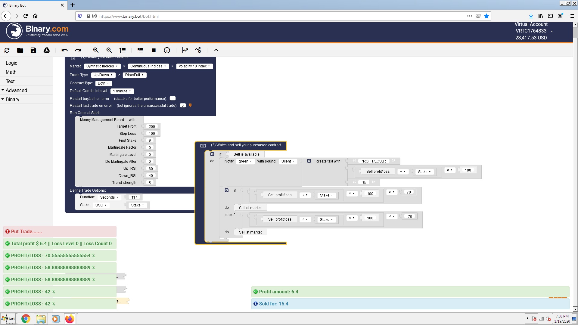 HOW DO I STRUCTURE MY BOT TO SELL TRADE AT 70% PROFIT? · Issue #2342 ...