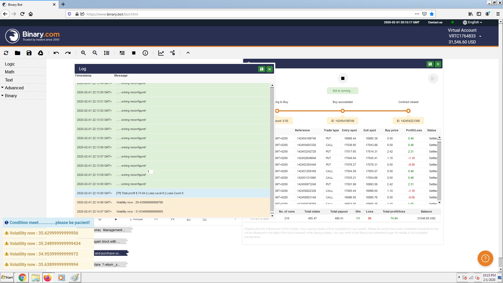 Filter for bad market(choppy ranges) · Issue #2396 · binary-com/binary-bot · GitHub