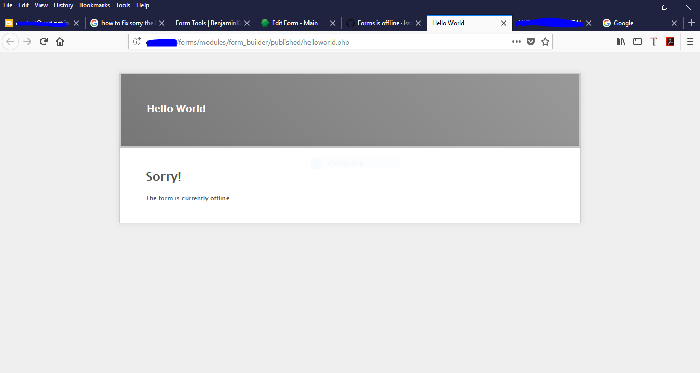 Forms is offline · Issue #213 · formtools/core · GitHub