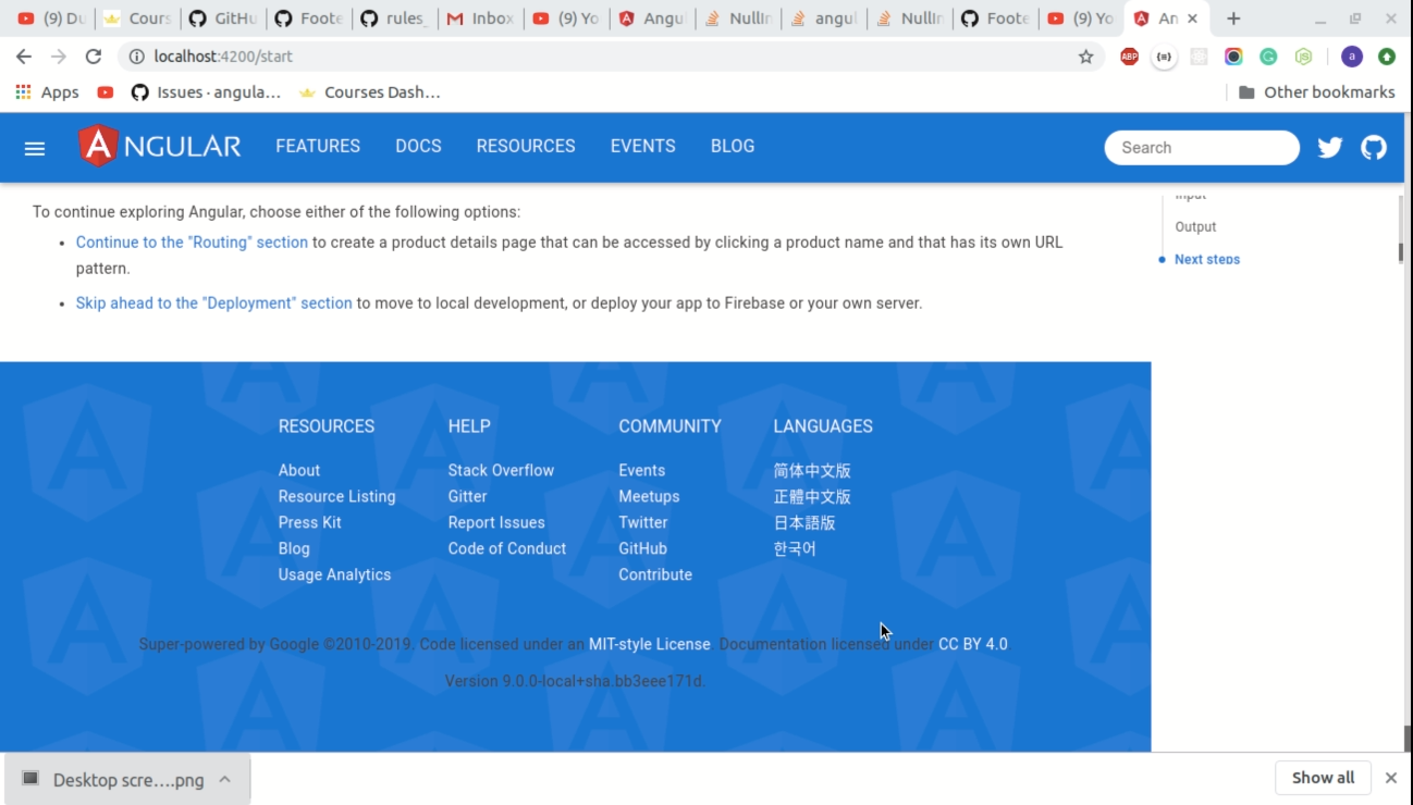 Footer not working correctly · Issue #34038 · angular/angular · GitHub