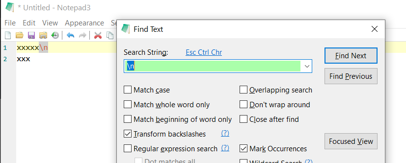 Find Auto Highlight Does Not Consider Transform Backslashes · Issue 3513 · Rizonesoft