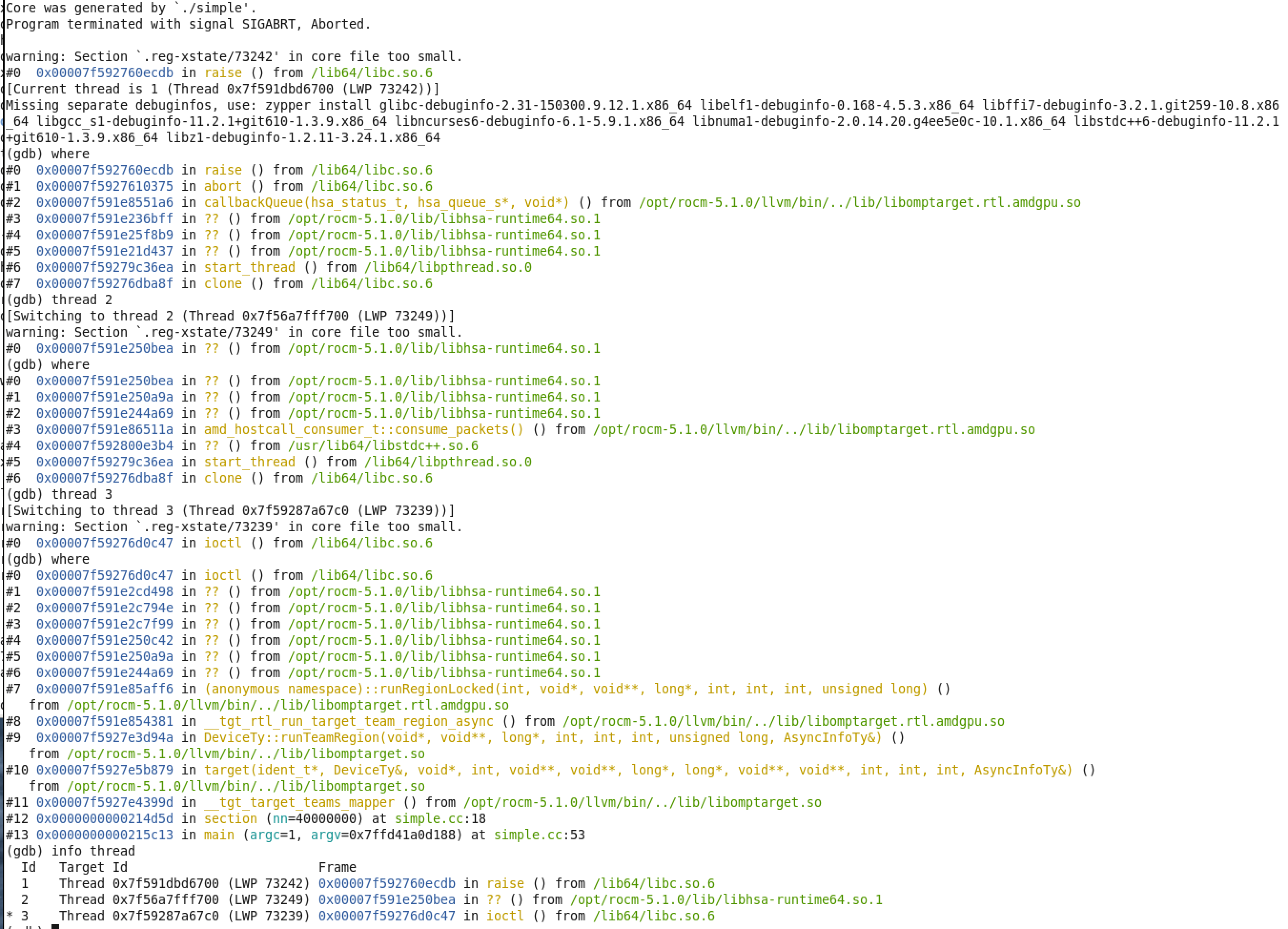 ROCm 5.1 OpenMP bug (it seems to be a mapping issue) · Issue #1725 · ROCm/ROCm · GitHub