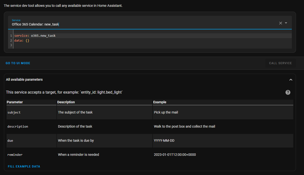 Task services · Issue #97 · RogerSelwyn/O365-HomeAssistant · GitHub