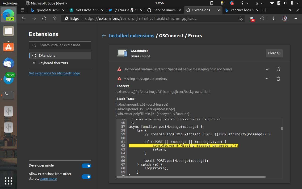 Service unavailable on Firefox. · Issue #366 · GSConnect/gnome-shell ...