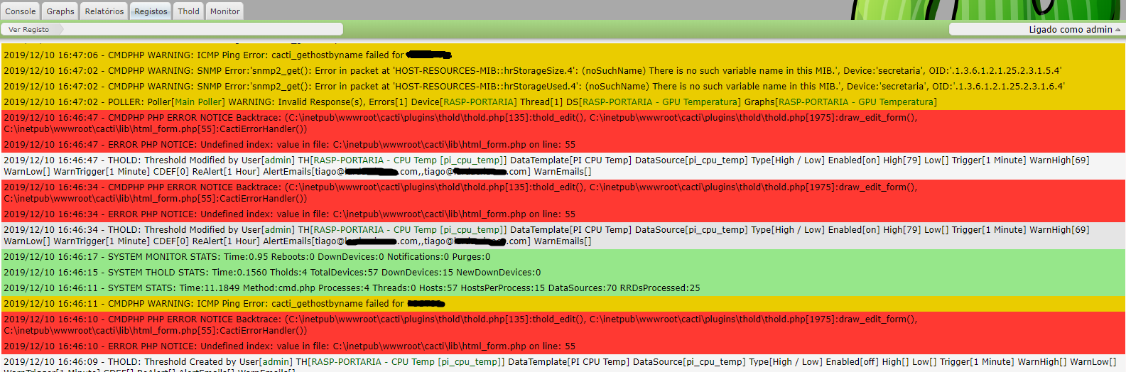 Cmdphp Php Error Notice · Issue 3134 · Cacticacti · Github