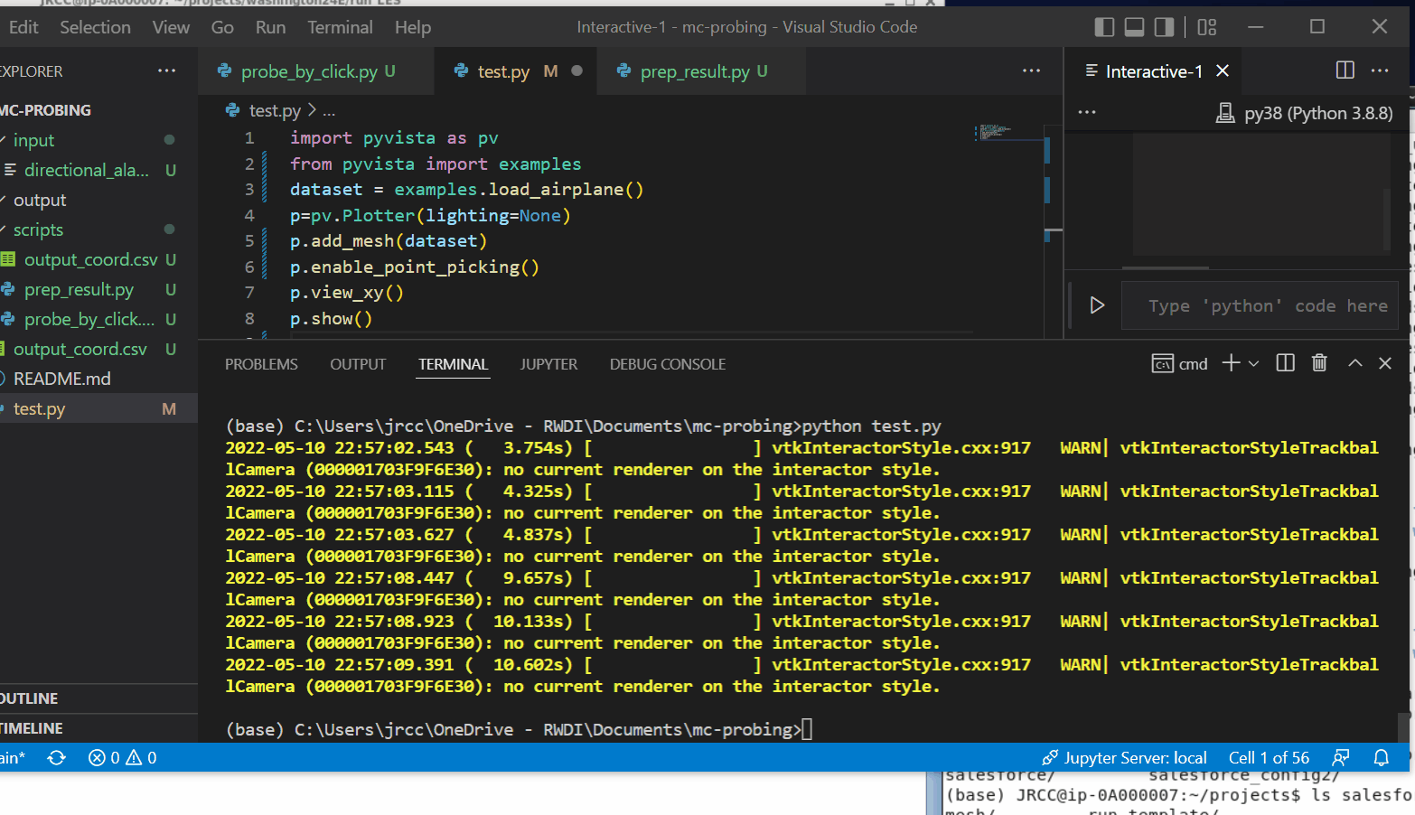 enable point picking - no current renderer on the interactor style · Issue #2578 · pyvista ...