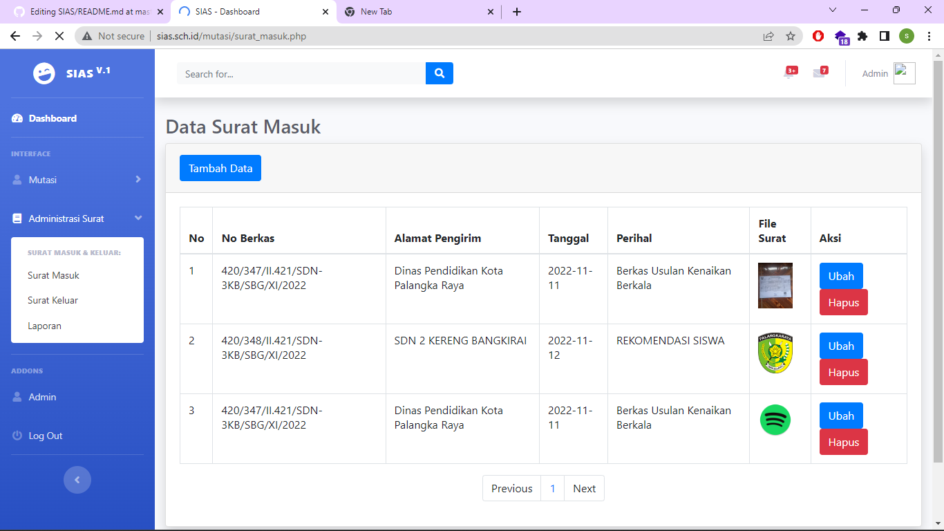GitHub - IrfanJputra/SIAS
