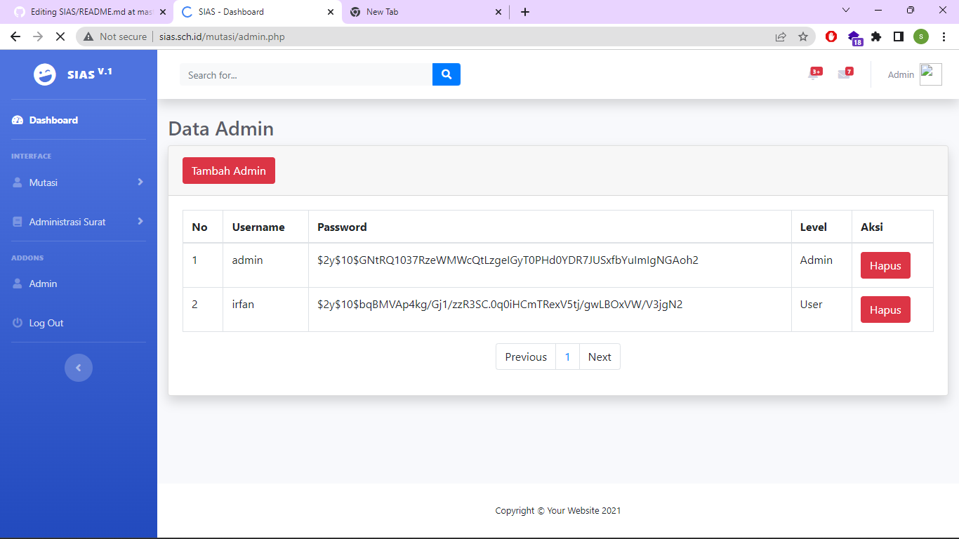 GitHub - IrfanJputra/SIAS