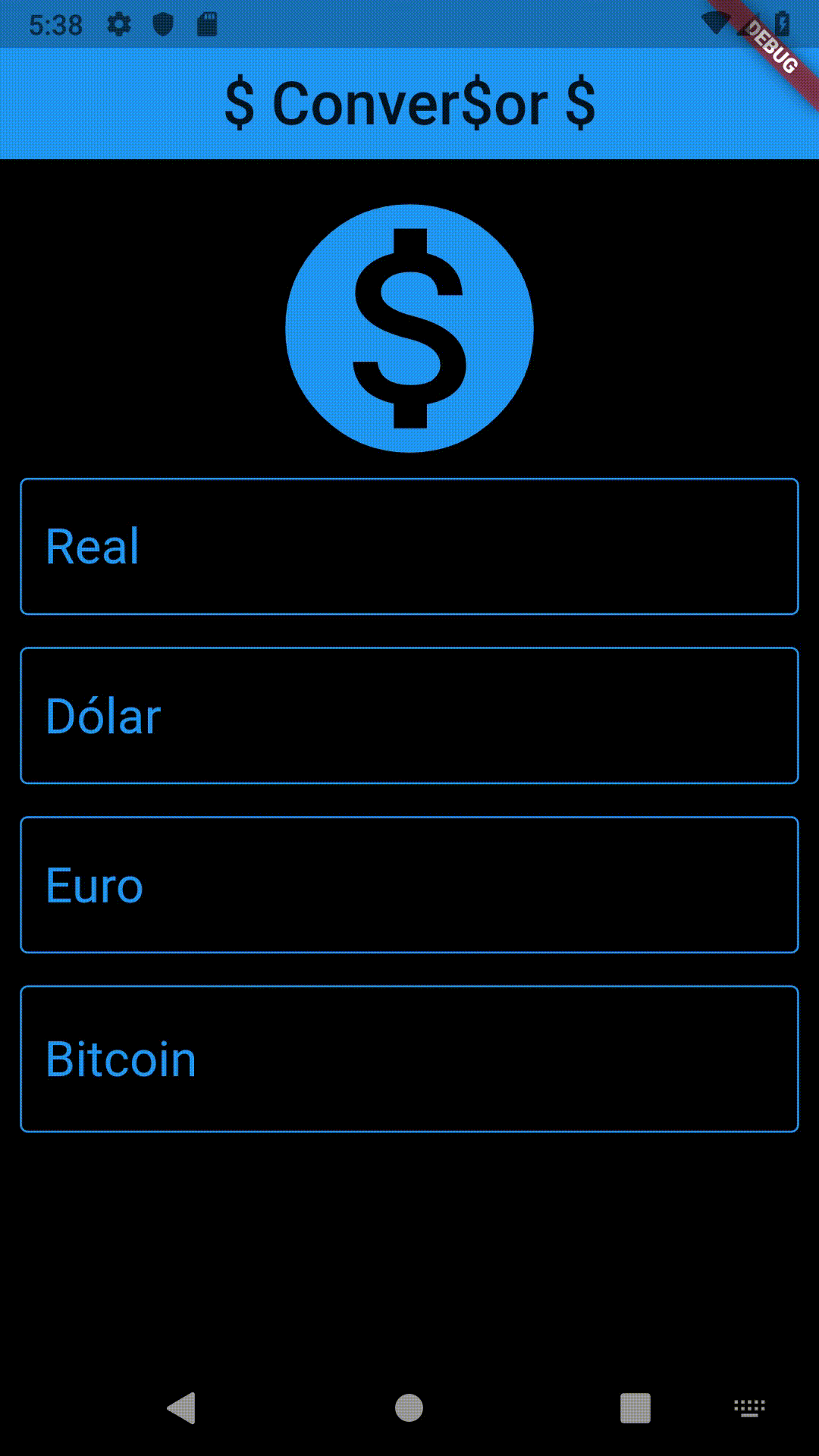 GitHub - medeirosleandro/conversor: Conversor de Moedas em Dart (Flutter) via API HgBrasil