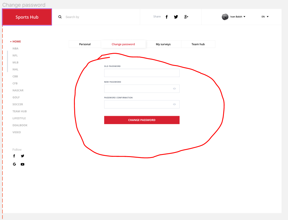 Create the components for Change Password form [Personal Page] · Issue #52 · Sf-Project-Labs/Sf ...