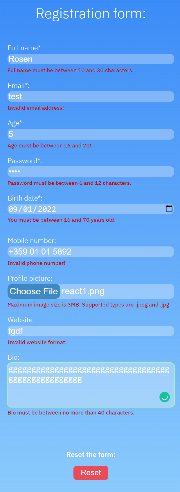 GitHub - mickewasowski/nexgen-input-validation