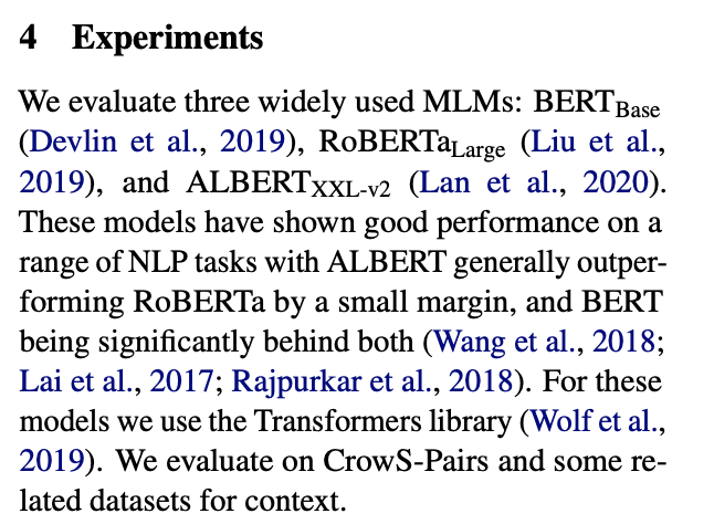 Different CrowS-Pairs scores for Roberta large than the ones reported in the CrowS-Pairs paper ...