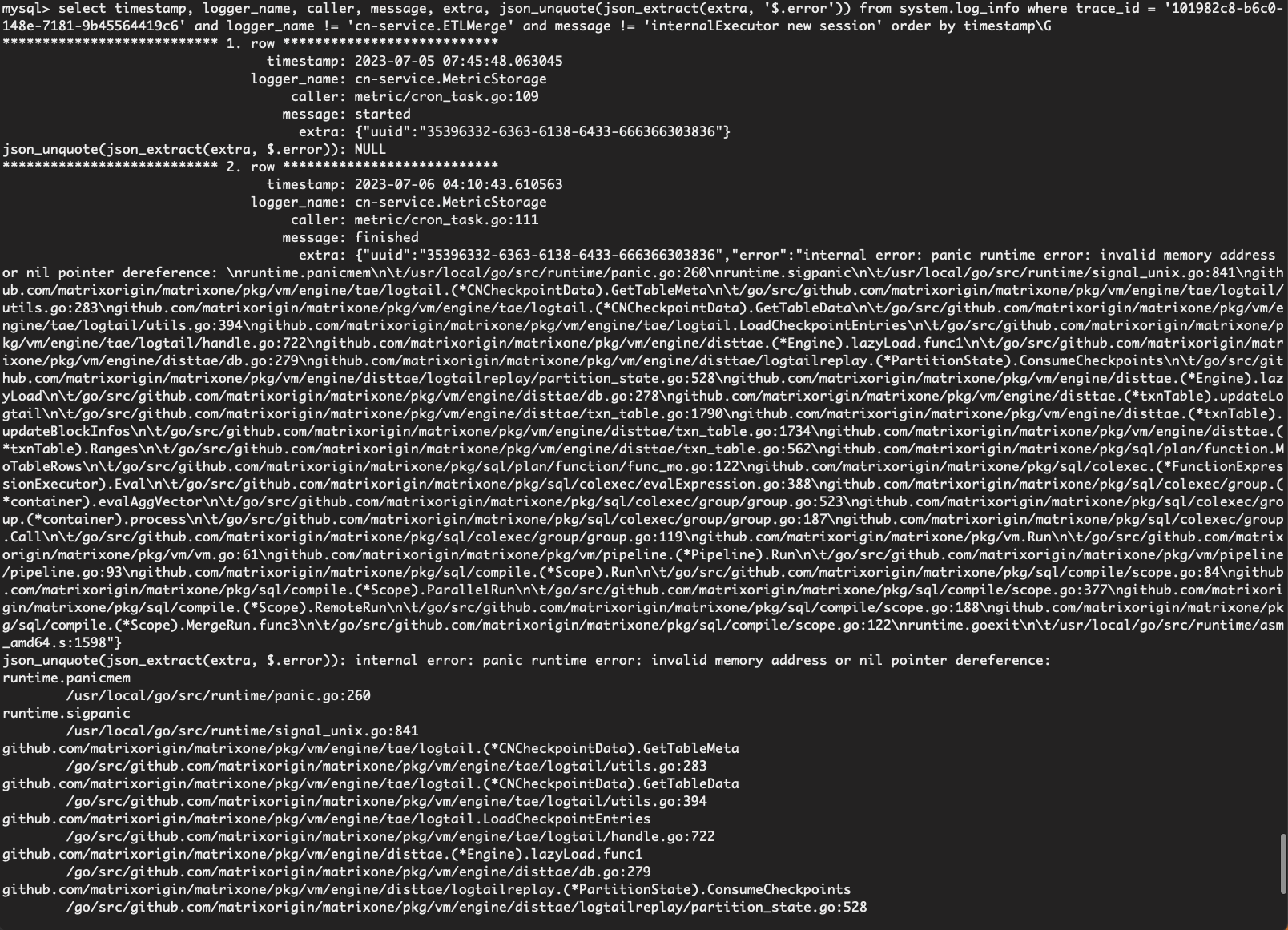 [Bug]: task service not schedule StorageUsage task · Issue #10310 · matrixorigin/matrixone · GitHub