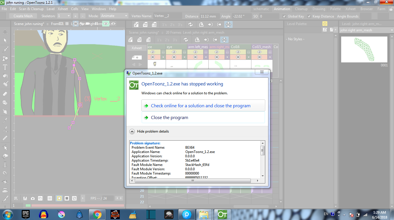 opentoonz crash · Issue #2076 · opentoonz/opentoonz · GitHub