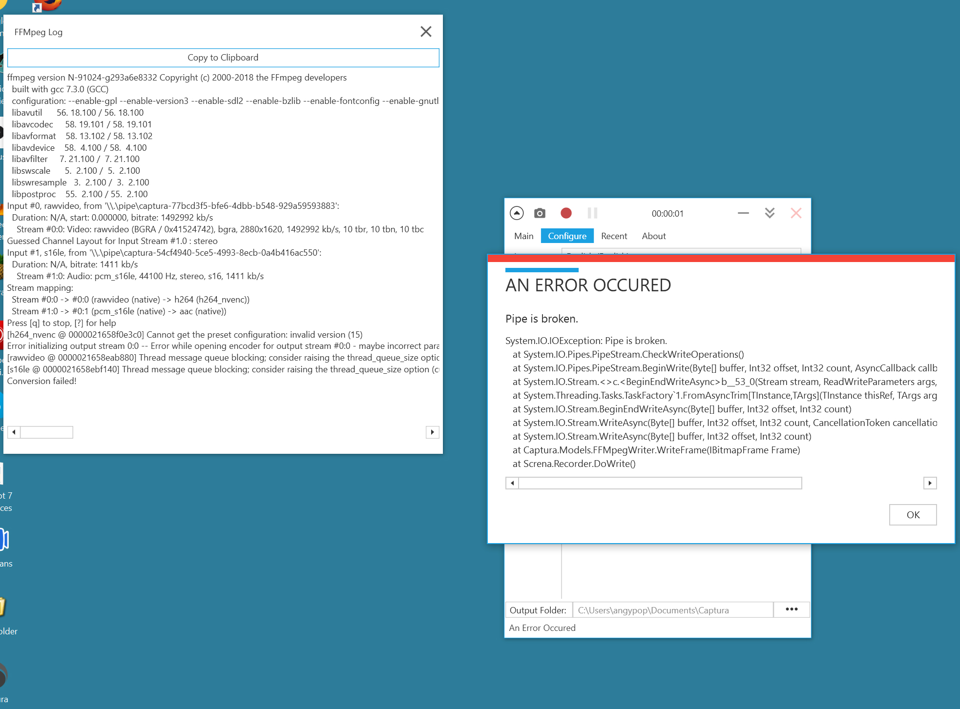 captura not recording > error message · Issue #198 · MathewSachin ...