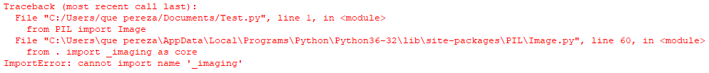 Unable to import Pillow · Issue #3130 · python-pillow/Pillow · GitHub