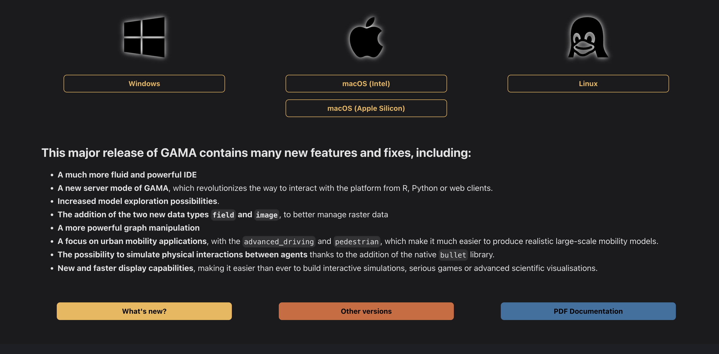 "What's new" wrong link · Issue #167 · gama-platform/gama-platform.github.io · GitHub