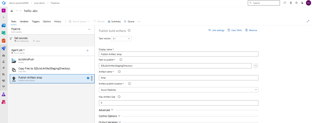 Github Sidsravan Html Aks Azure Devops Classic Pipelin