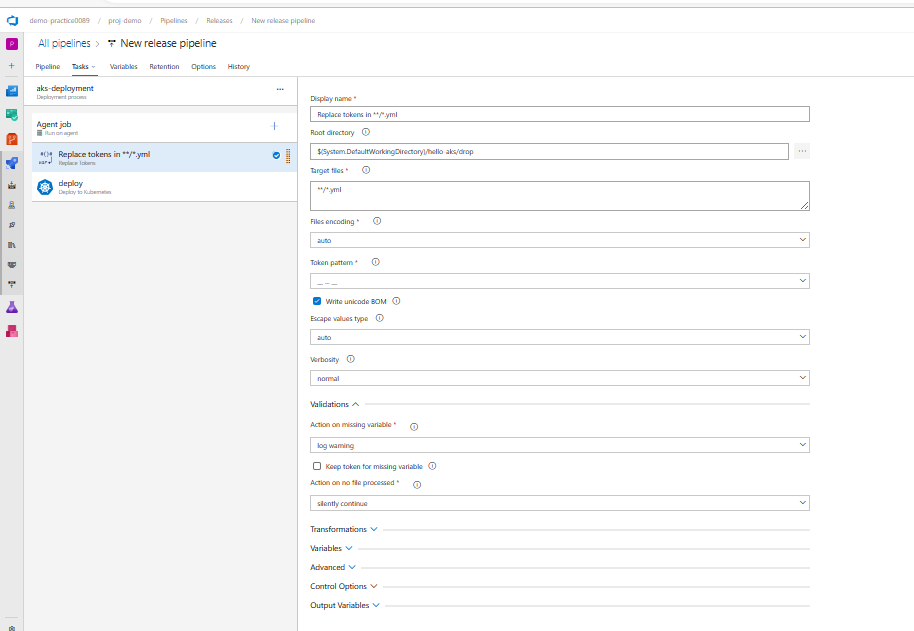 Github Sidsravan Html Aks Azure Devops Classic Pipelin