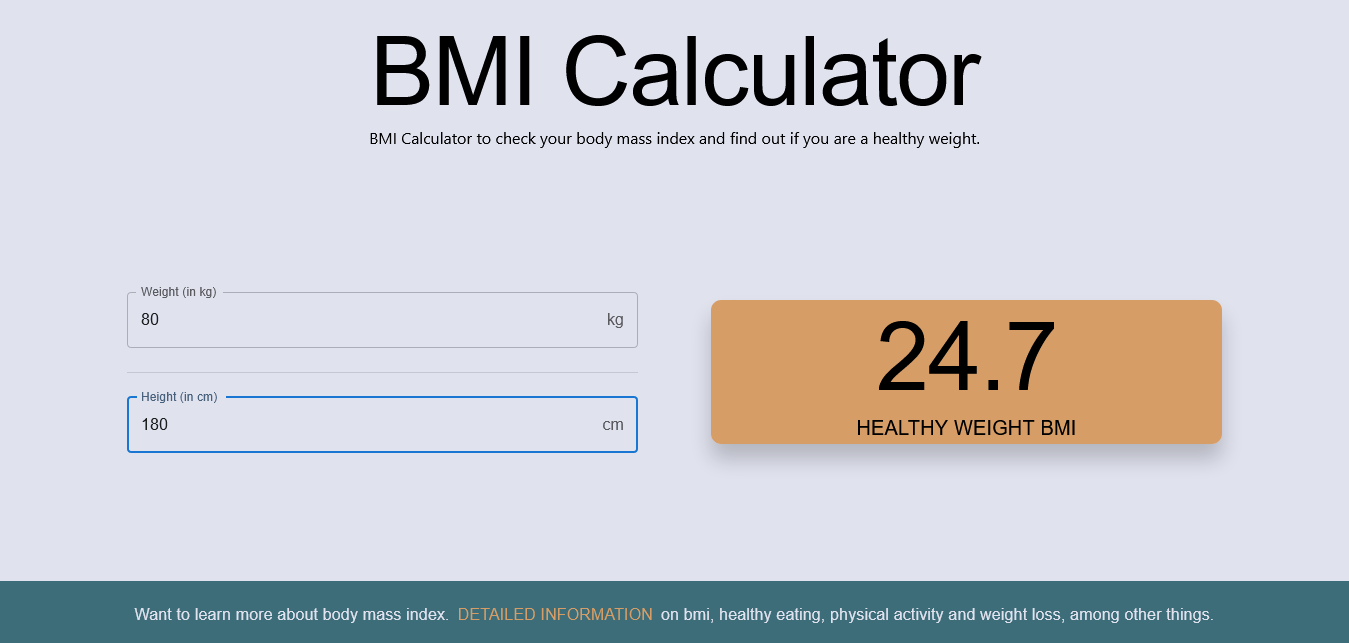 GitHub - nikhil-poojary/deploy: BMI CALCULATOR using the react library.
