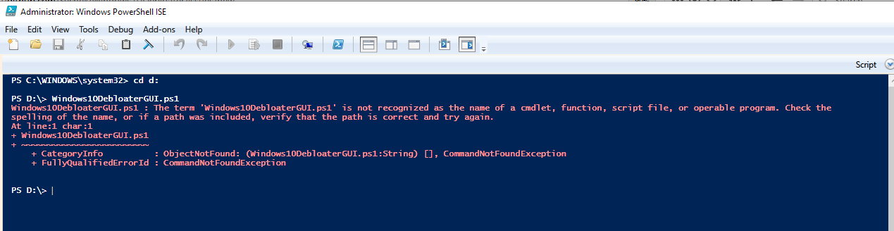 No success at all. · Issue #88 · Sycnex/Windows10Debloater · GitHub
