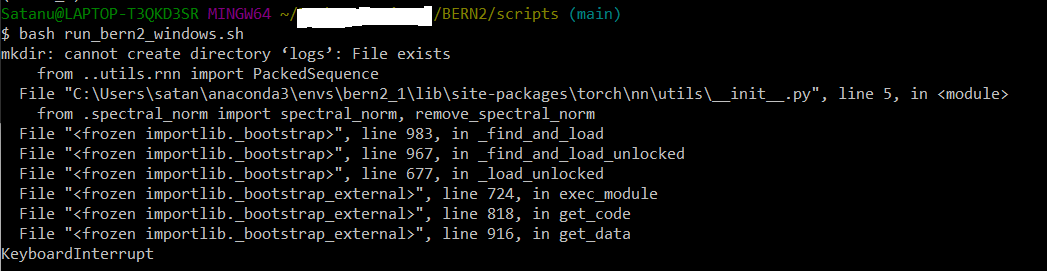 Problems Encountered Trying To Run Bern2 In Windows · Issue 29 · Dmis 6817