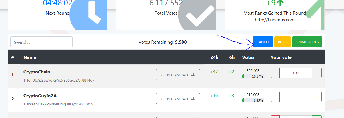 [Bounty] Tronscan V2 - Voting Cancel Bug · Issue #97 · tronscan/tronscan-frontend · GitHub