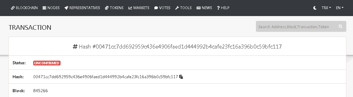 [EXTENSION] Tronscan V2 - missing title - hash information page - FIXED · Issue #419 · tronscan ...