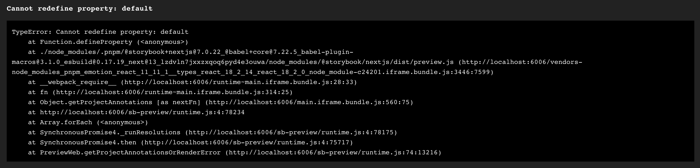 [bug] Storybook Incompatible With Next Js `13 4 8` · Issue 23287 · Storybookjs Storybook · Github