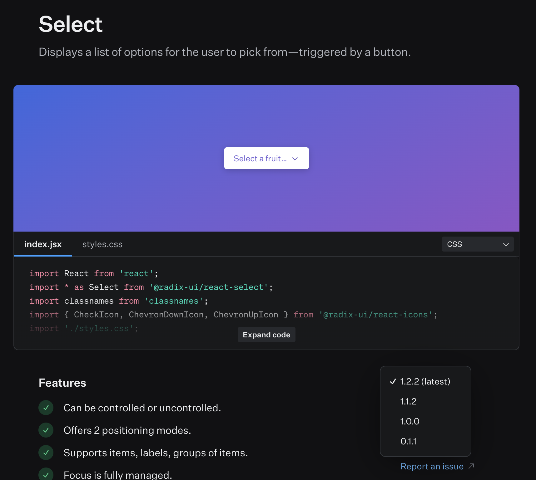 Changelog/docs about major release? · Issue #2465 · radix-ui/primitives · GitHub