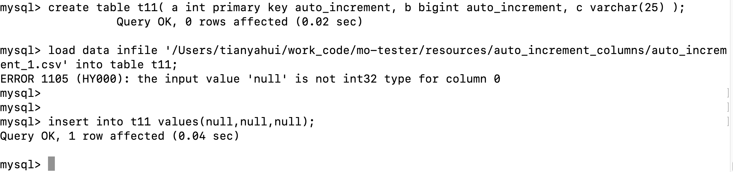 [Bug]: load data null value and insert null value, inconsistent behavior. · Issue #4852 ...