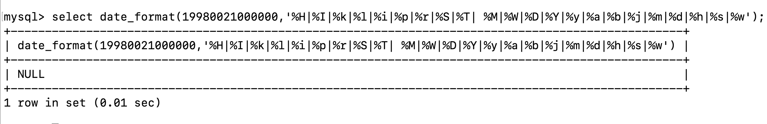 [Bug]: The date_format function is passed an error time, The client receives the GO error ...