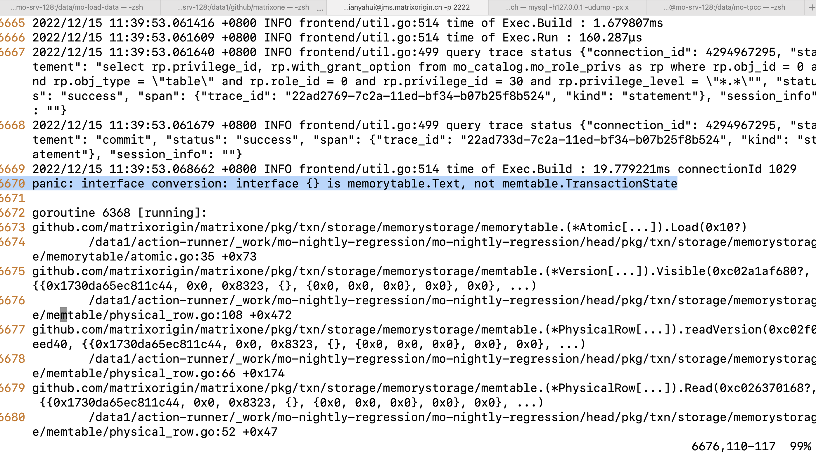 Bug Execute Tpch Sqlcause Mo Service Crash · Issue 6991 · Matrixoriginmatrixone · Github 3829
