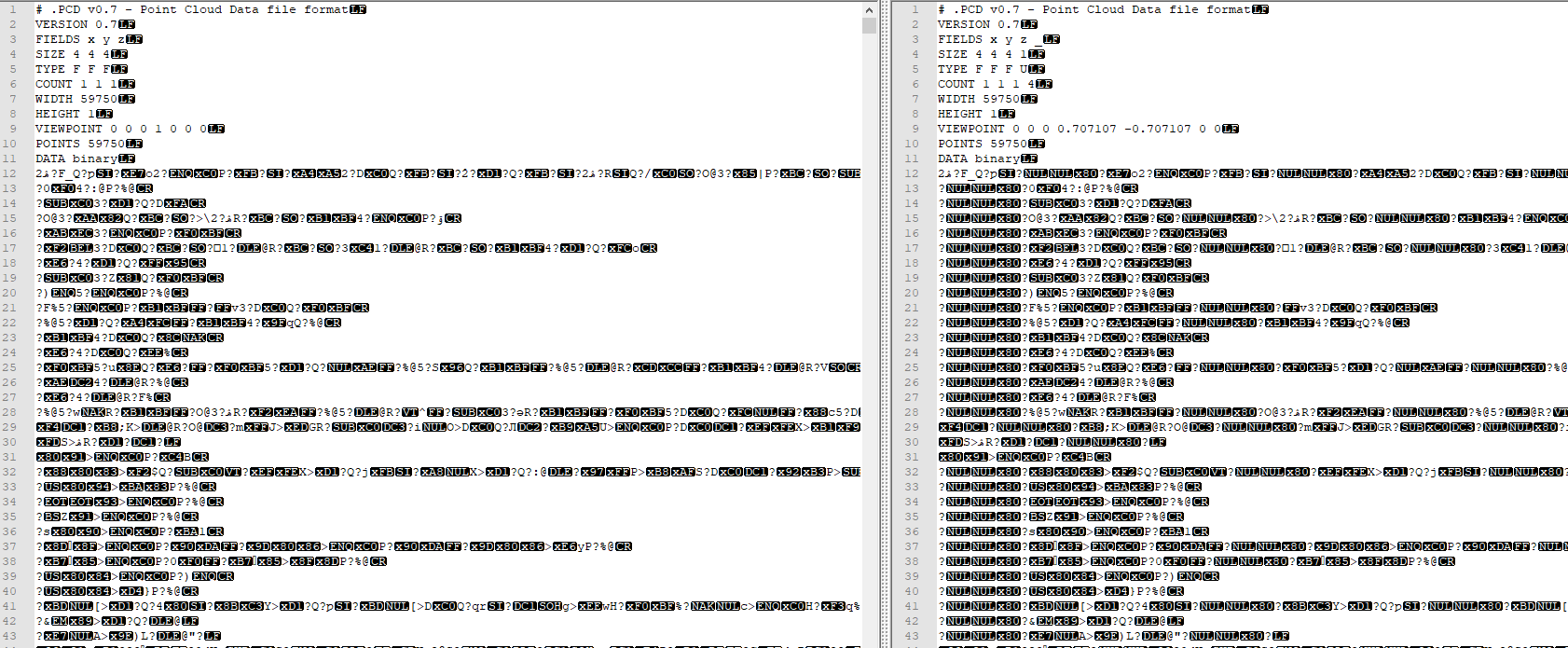 Save as ".PCD" creates broken pcd-File · Issue #804 · CloudCompare ...