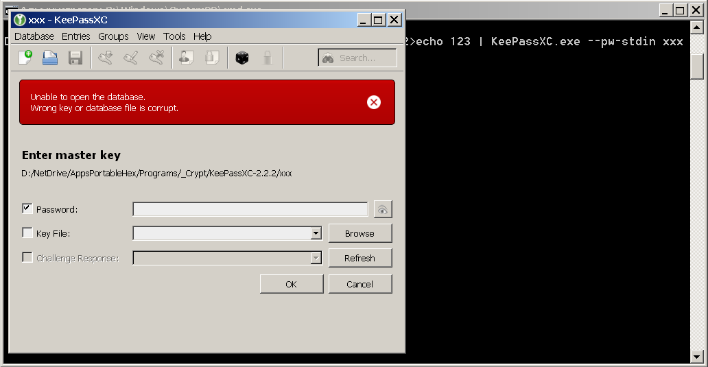 --pw-stdin stopped working · Issue #590 · keepassxreboot/keepassxc · GitHub