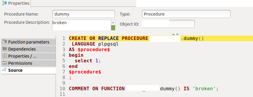 [BUG-PG] Comment on procedure is "comment on function" · Issue #8993 · dbeaver/dbeaver · GitHub