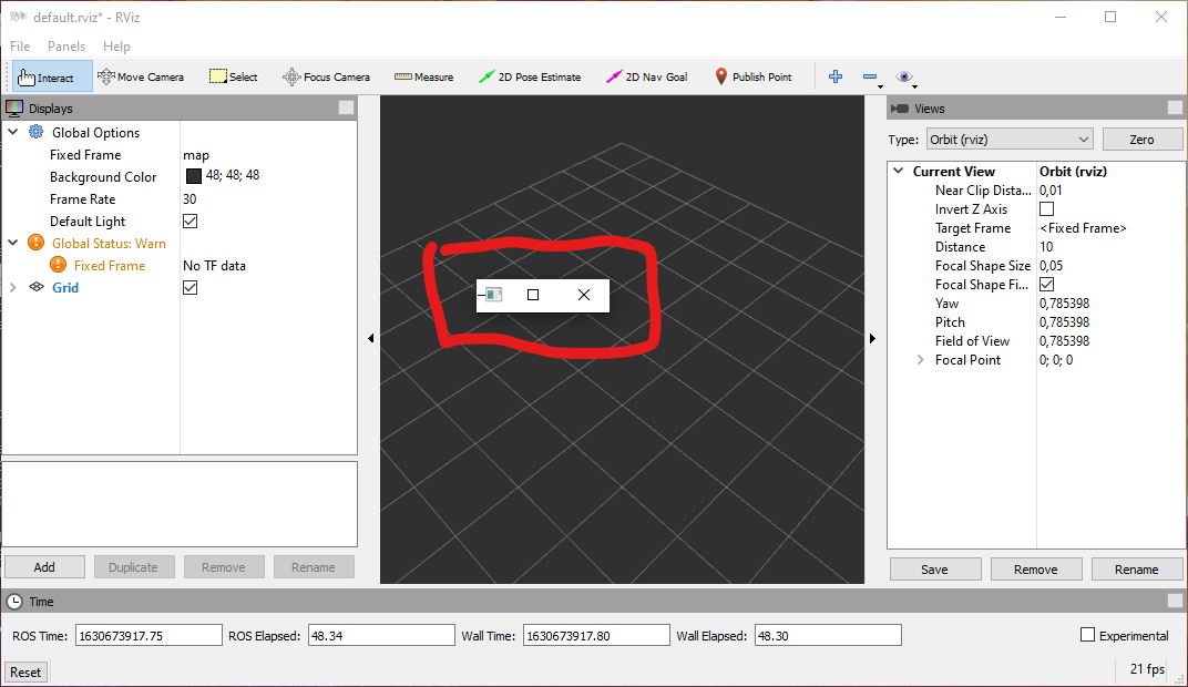 [Bug] Blank "Qt Rviz OgreWindow(0)" should not be shown · Issue #336 · ms-iot/ROSOnWindows · GitHub