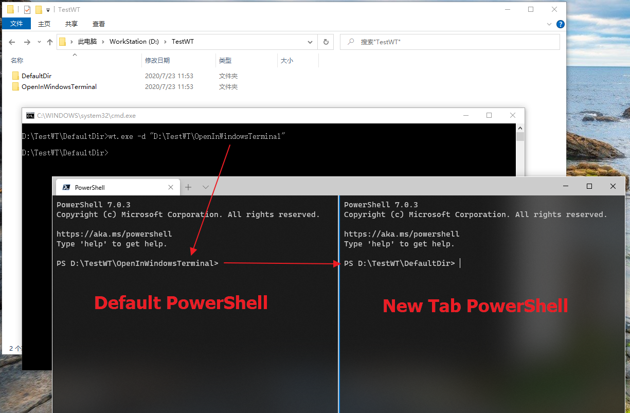 “Open In Windows Terminal” Only work in the first tab, other new tabs still start dirctory with ...