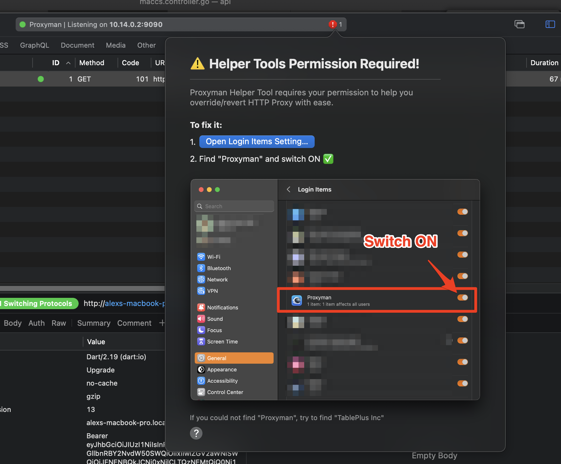 Helper Tool: Permission Required on macOS Ventura · Issue #1442 · ProxymanApp/Proxyman · GitHub